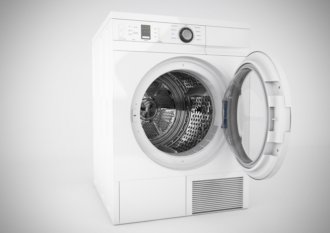 3d realistic washing machine