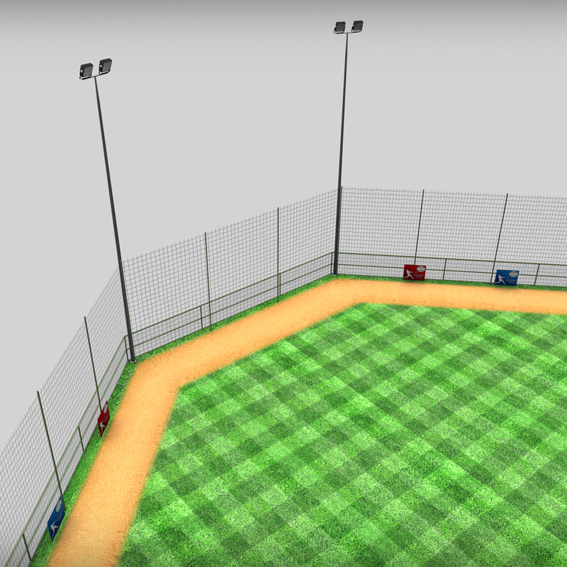 3d baseball stadium model