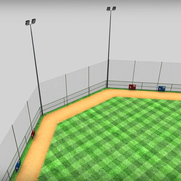 3d baseball stadium model