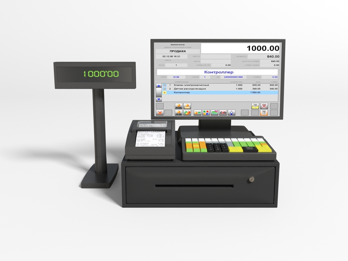 cash register 3d model