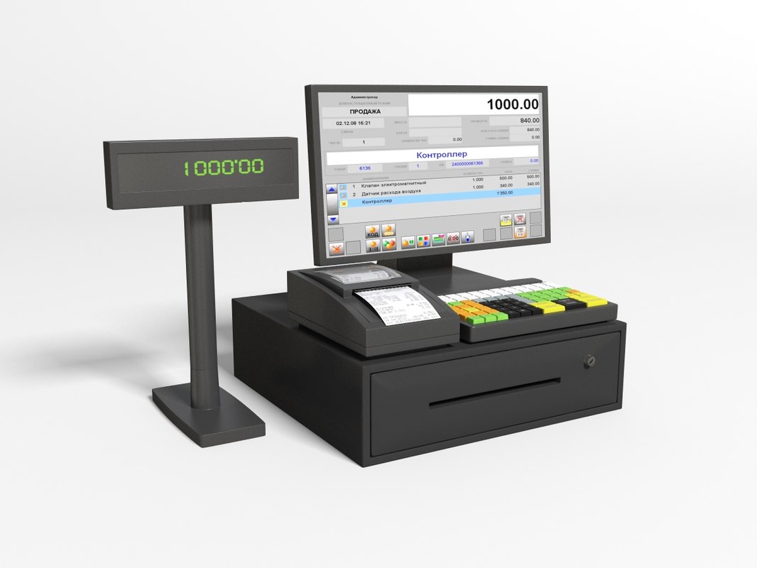 cash register 3d model