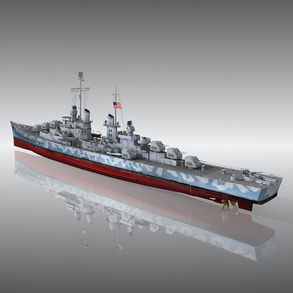 USS San Diego CL 53 Camouflage 19423D模型 - TurboSquid 1009457