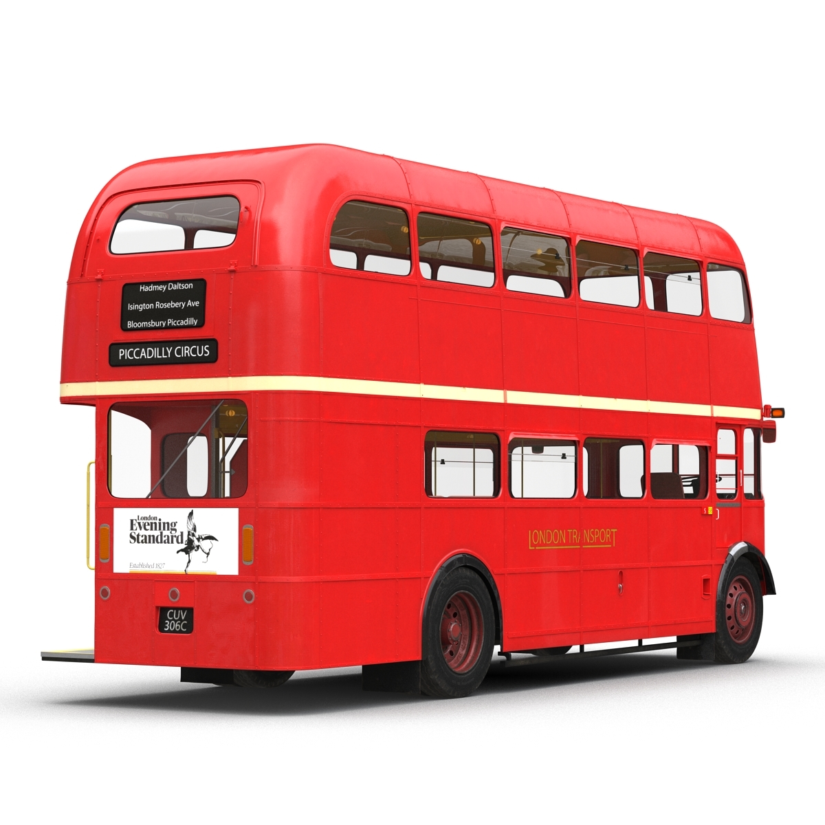 3d london bus routemaster model