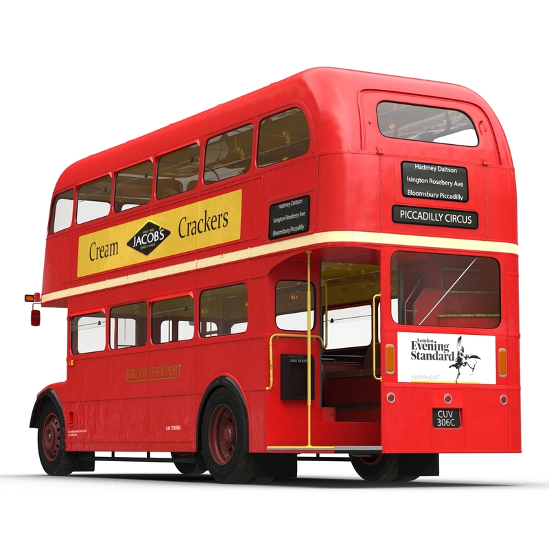 3d london bus routemaster model