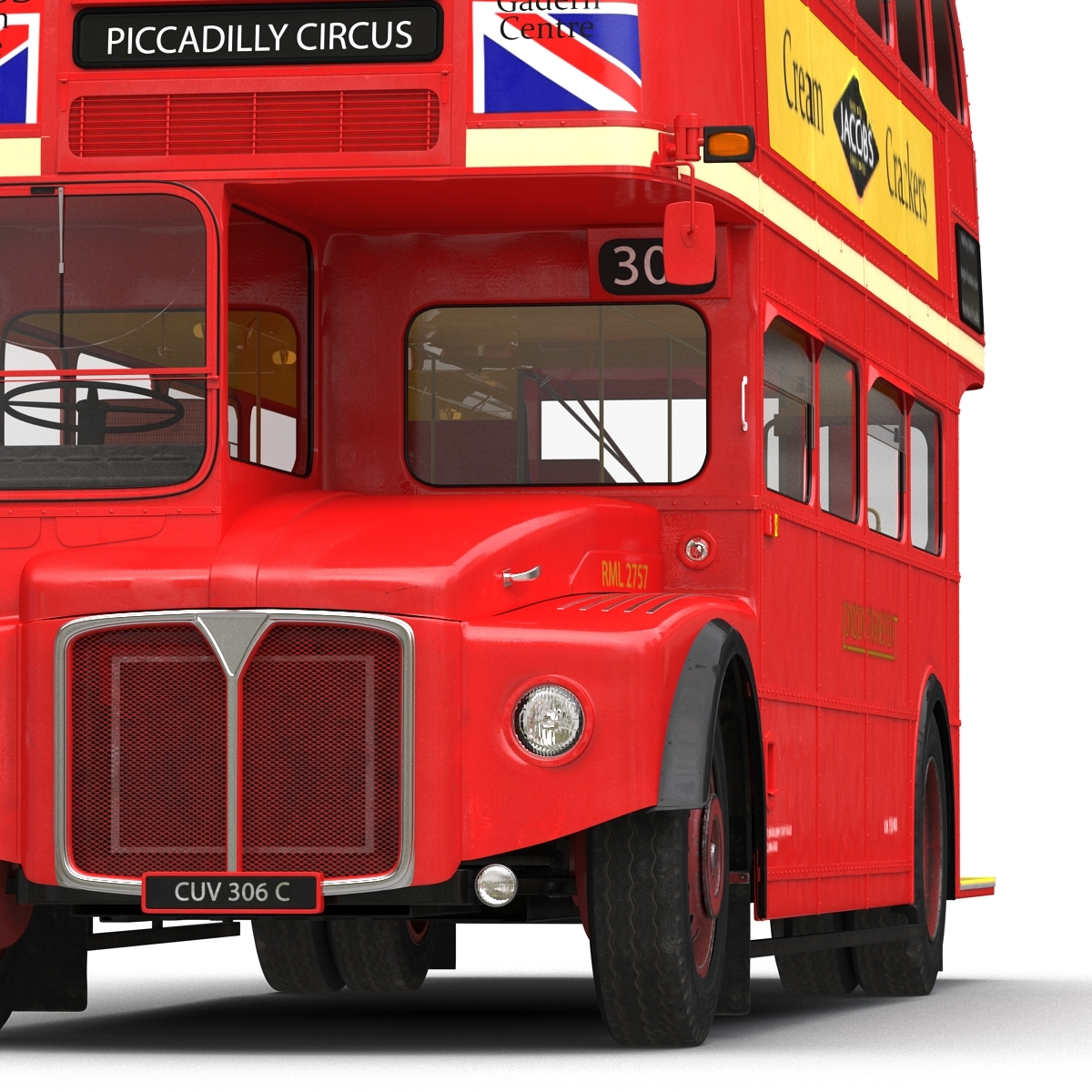 3d london bus routemaster model