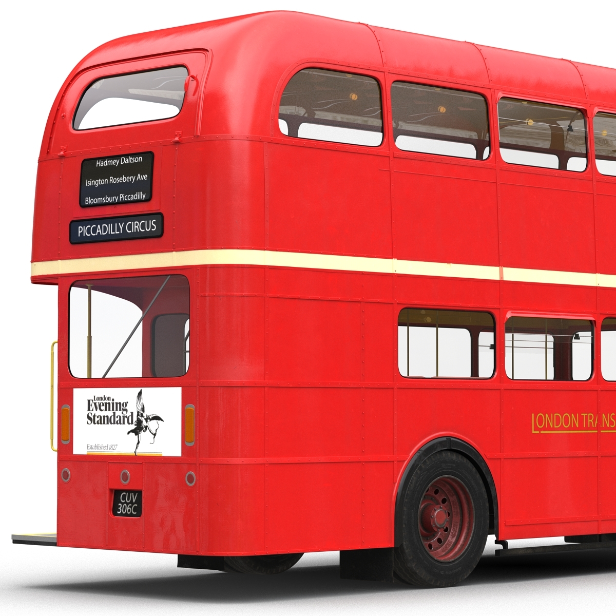3d london bus routemaster model