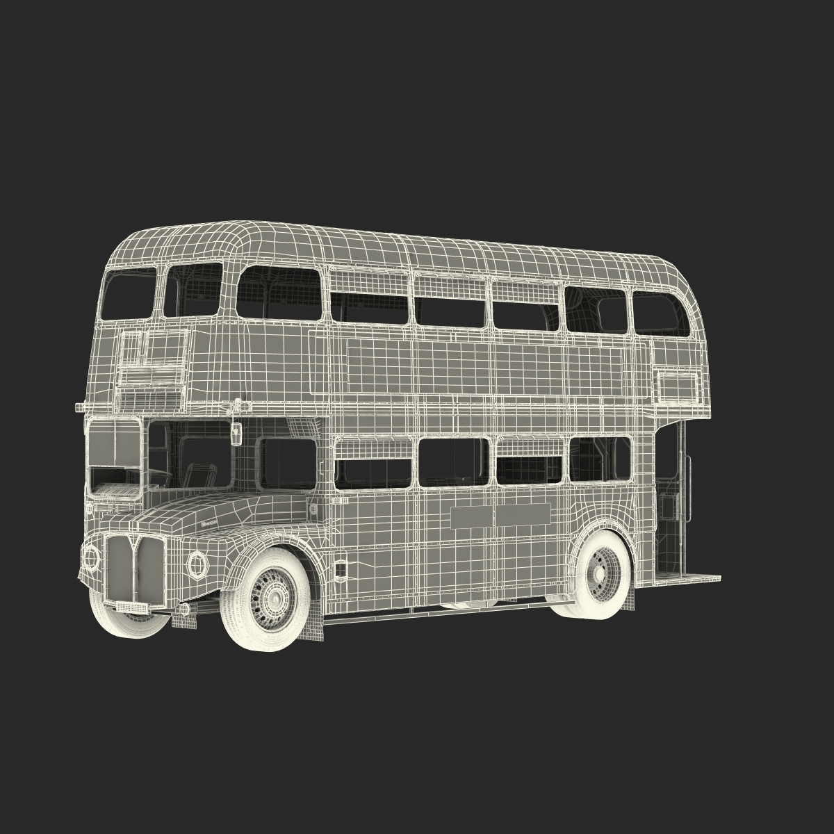3d london bus routemaster model