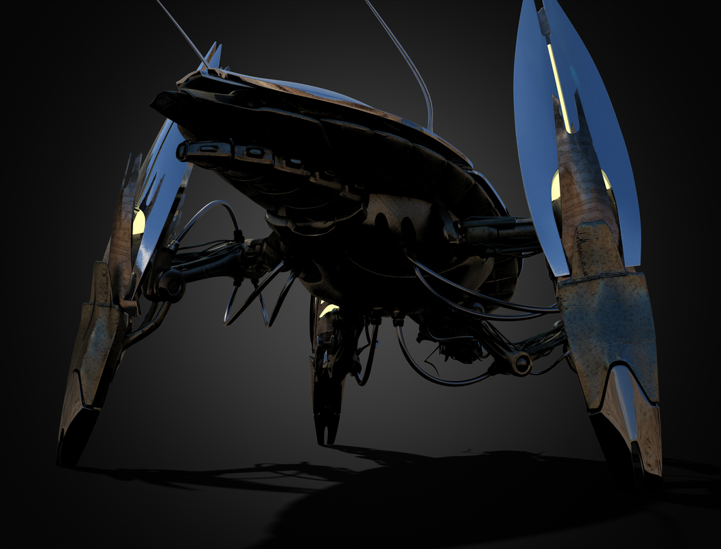 robot insect 3d max