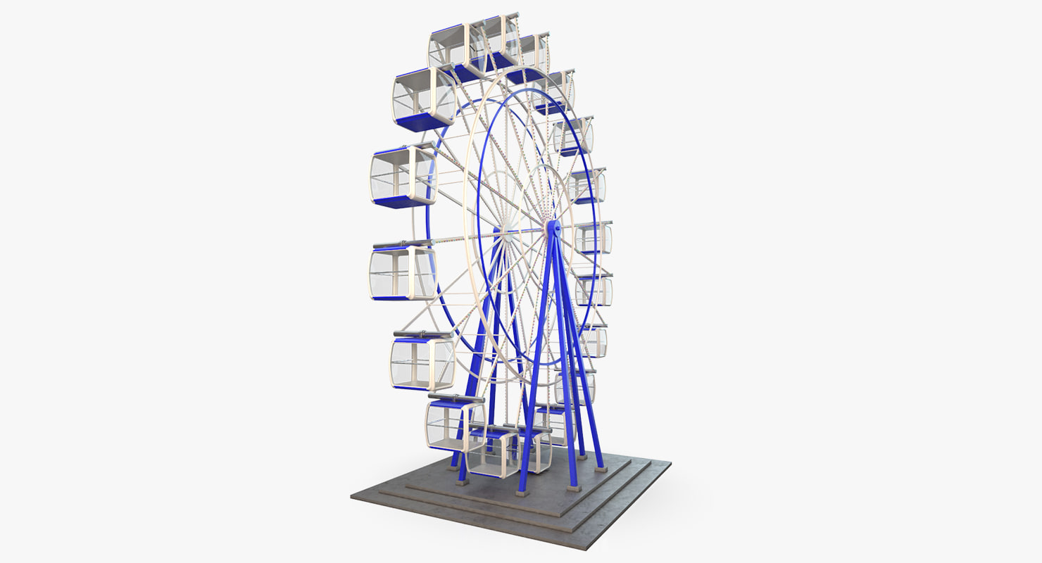 3d model wheel carousel