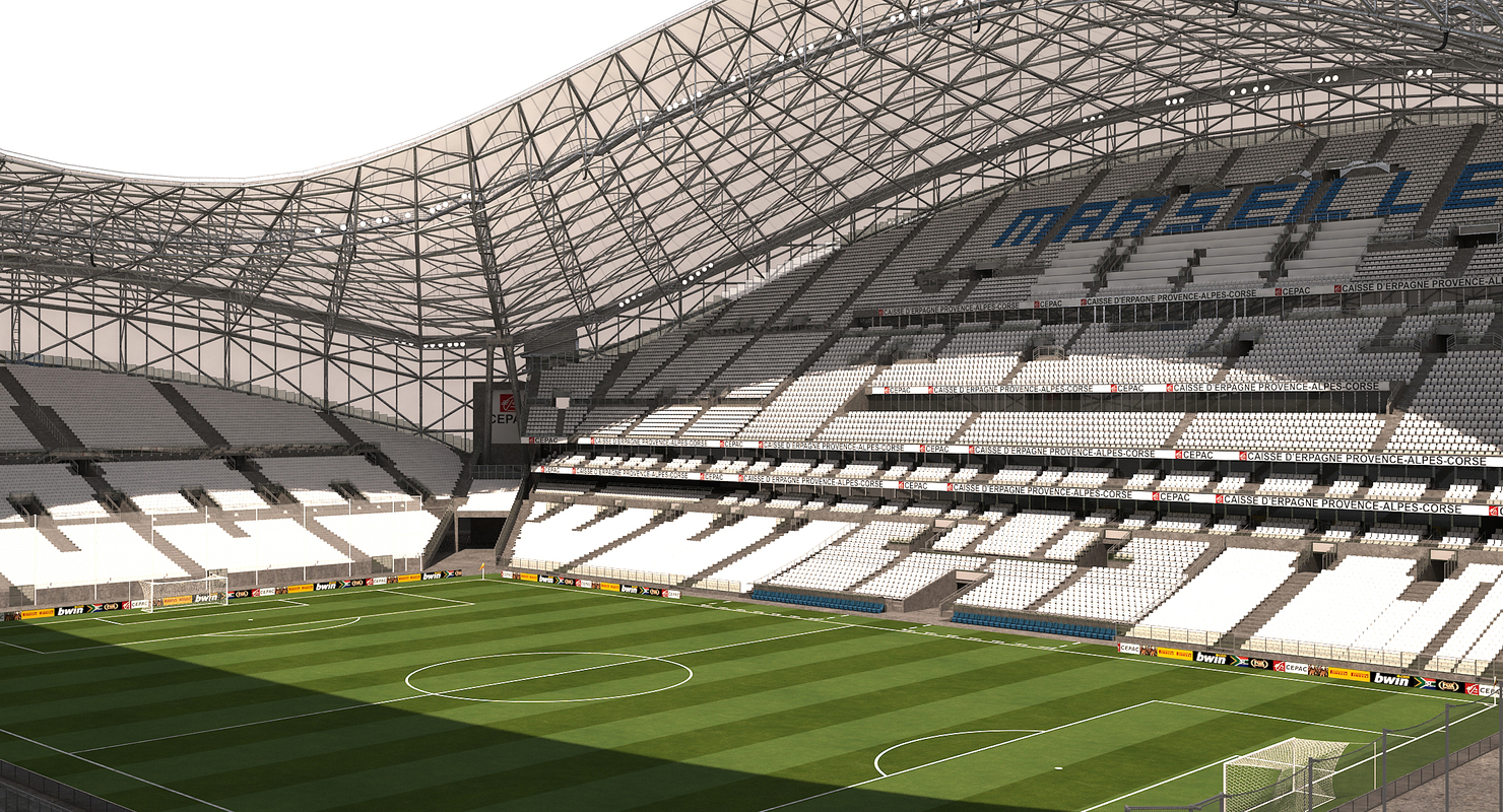 stade marseille soccer 3d model