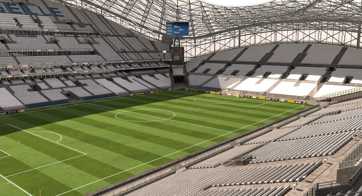 stade marseille soccer 3d model