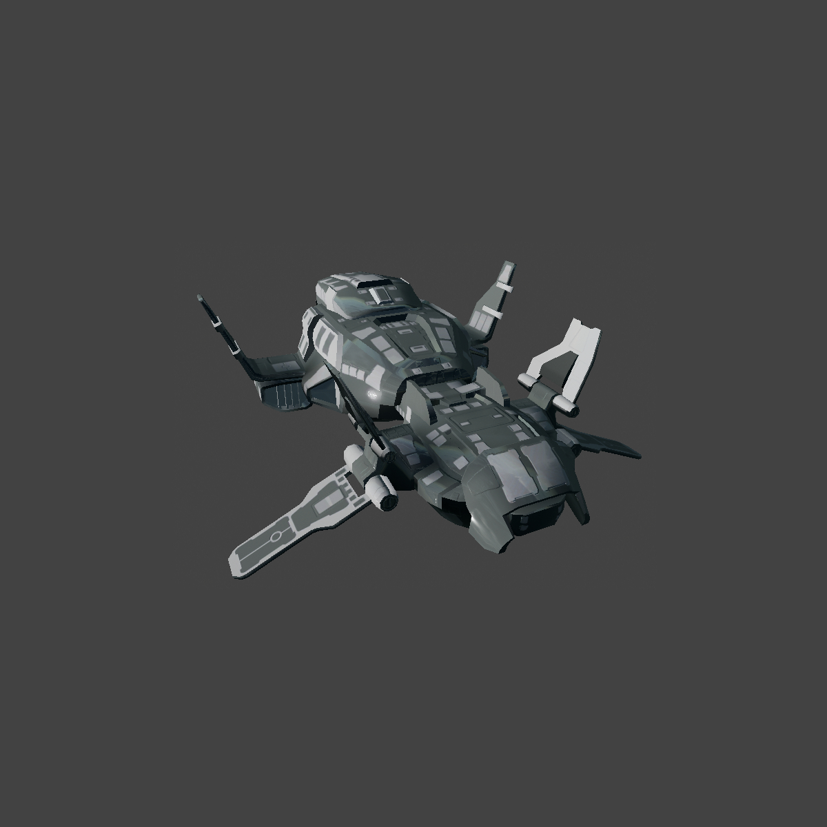 3d scifi bomber