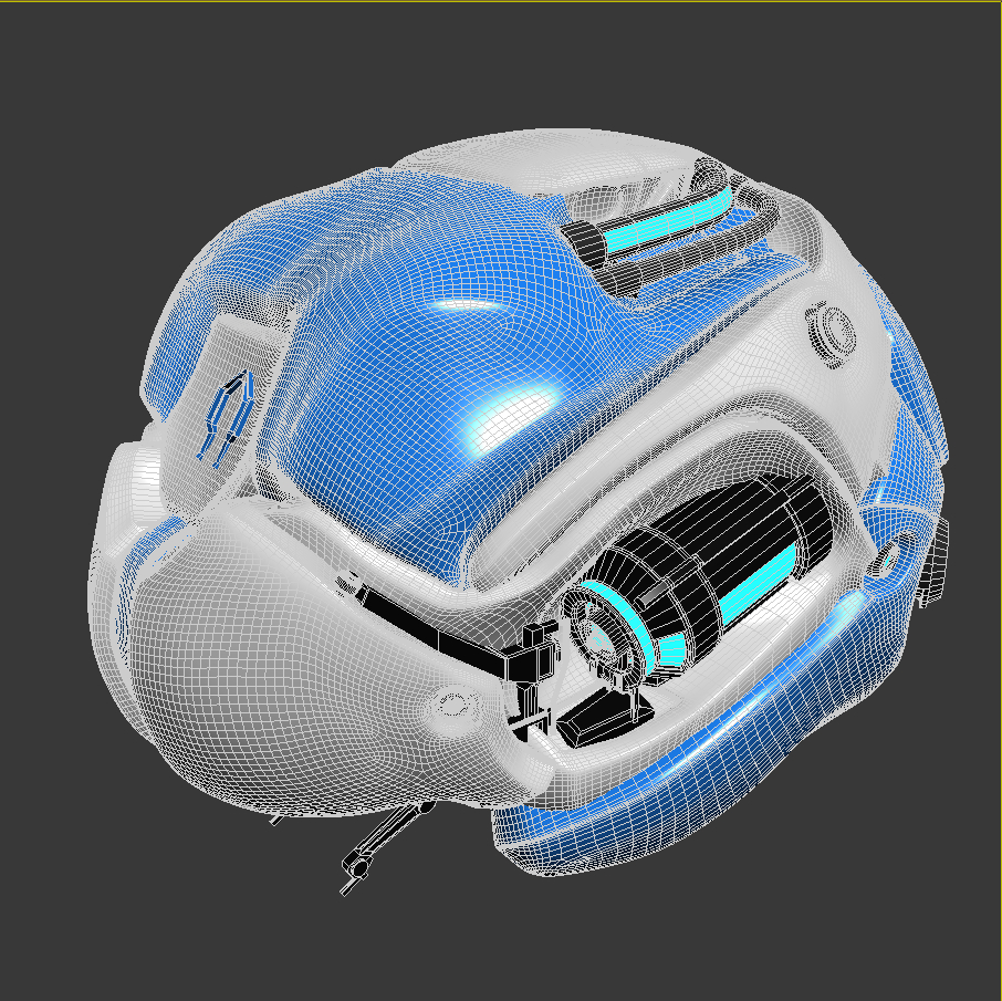 bionic brain concept 3d model
