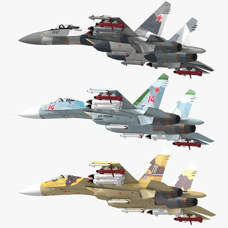 3d model russian jet fighters
