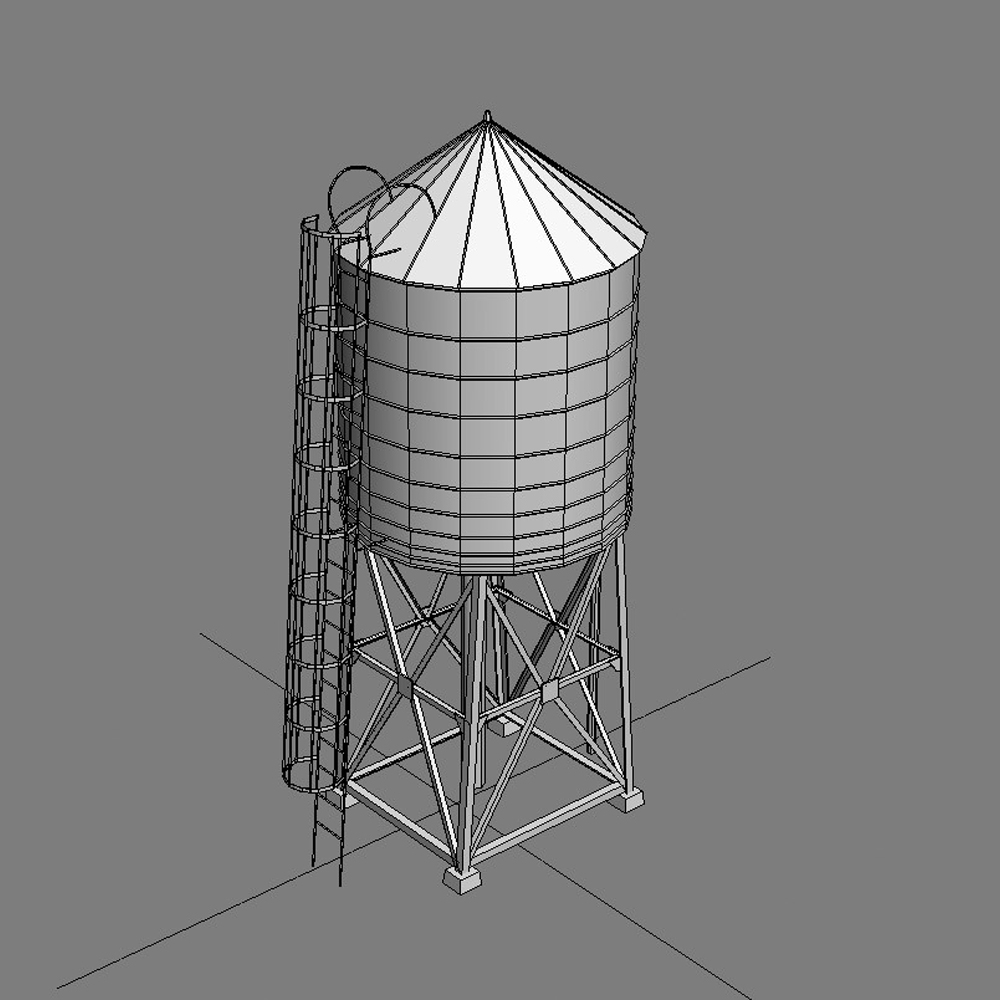 water tower 3d model
