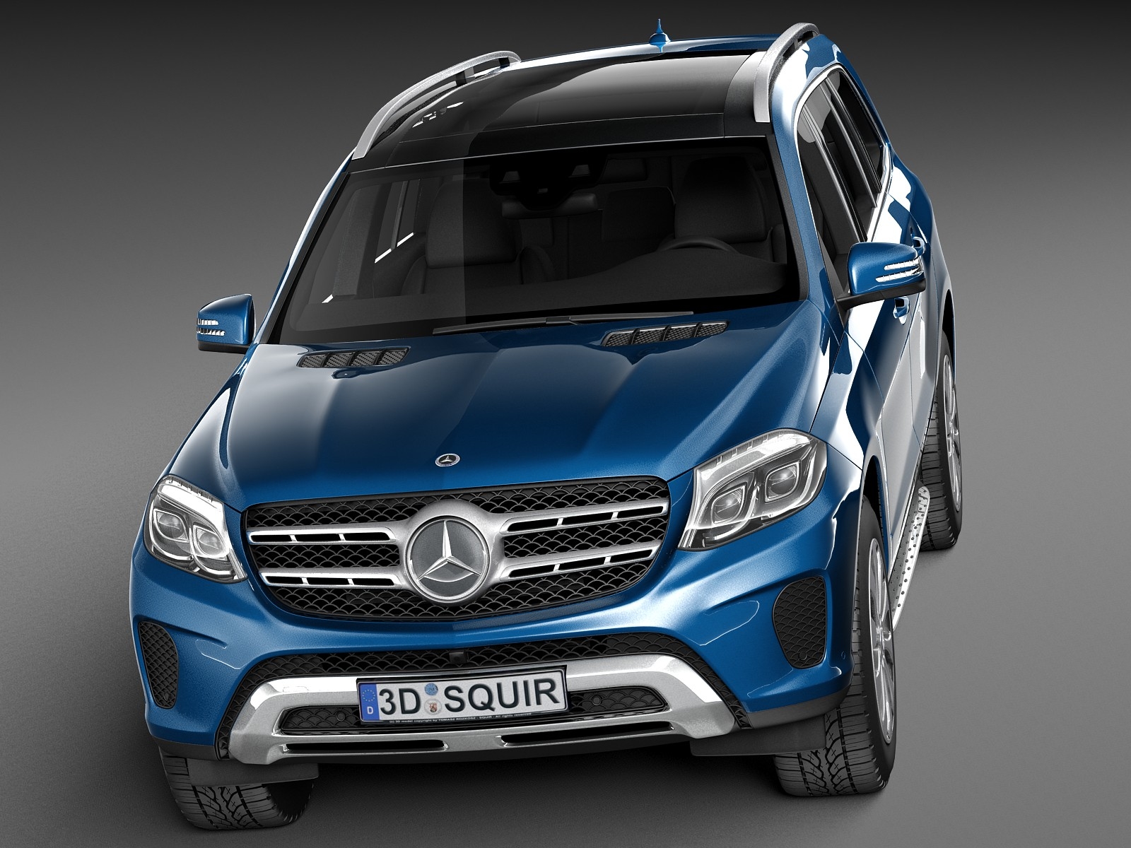 mercedes-benz 2017 gls 3d model