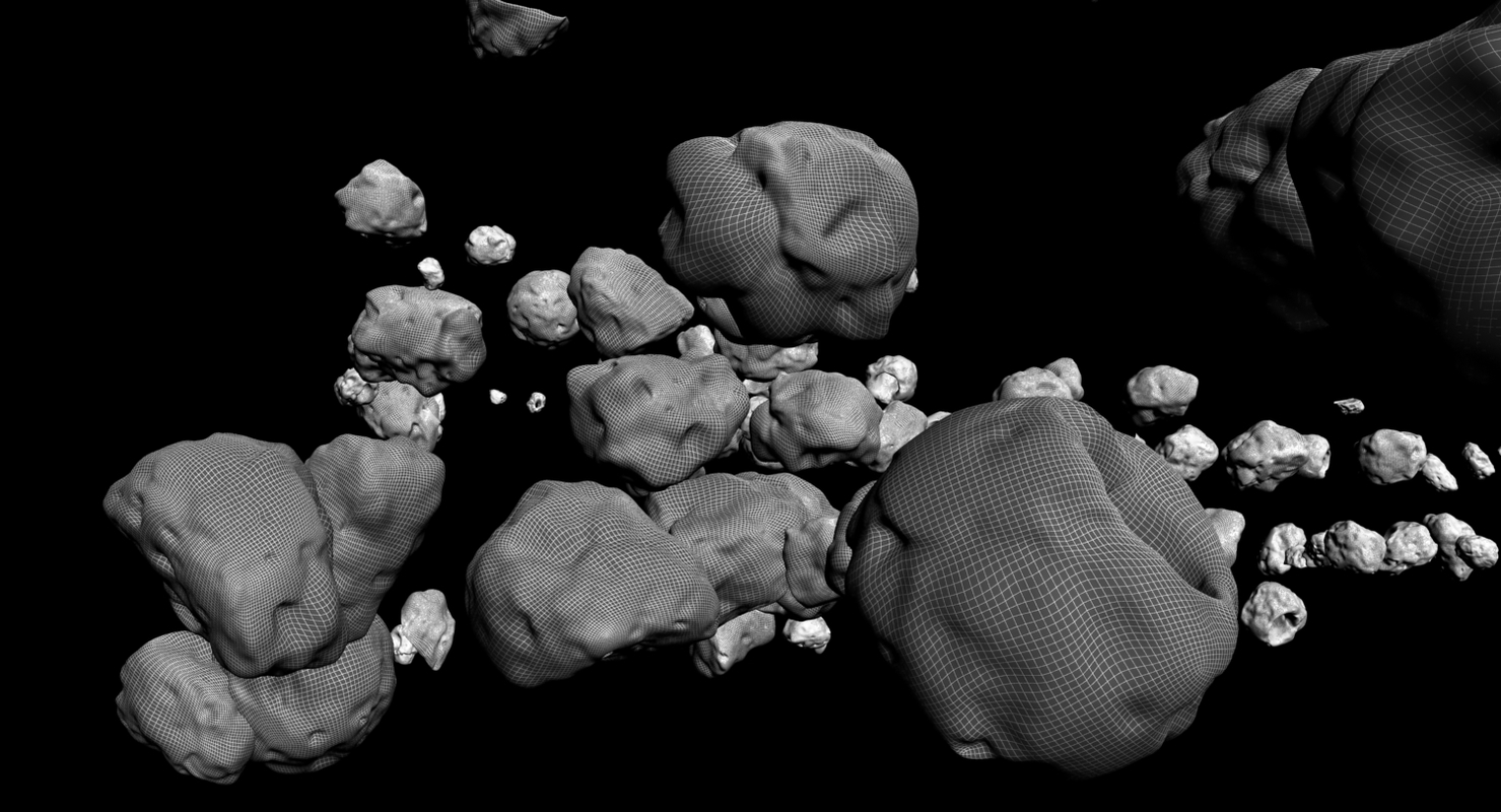 3d asteroid belt