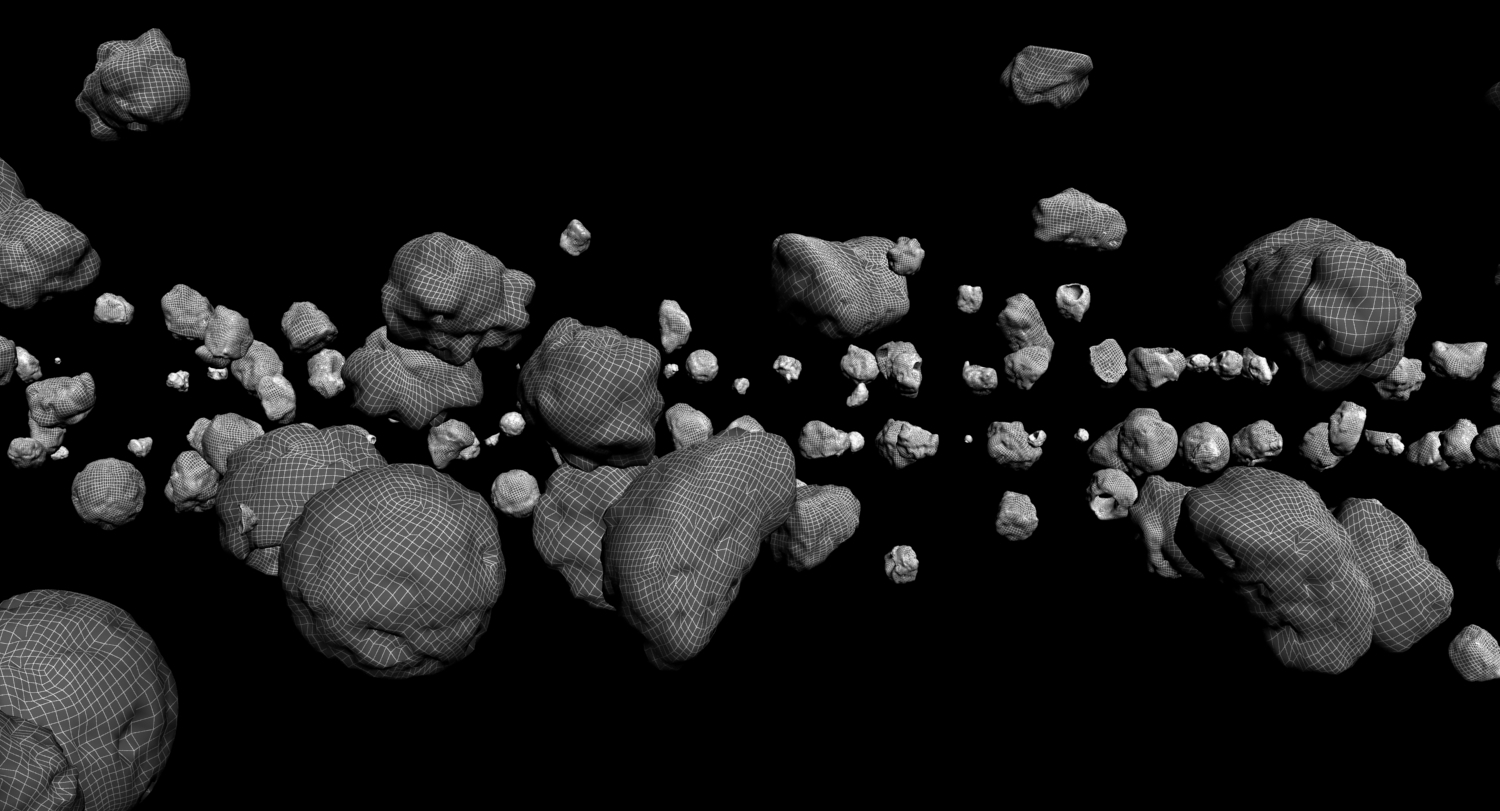 3d asteroid belt