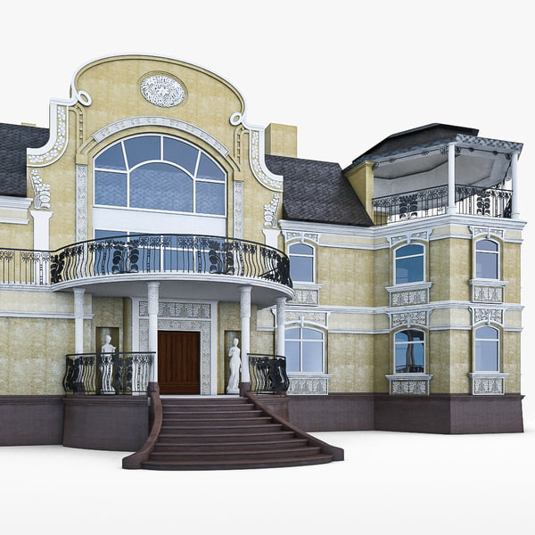 3D Mansion Models | TurboSquid