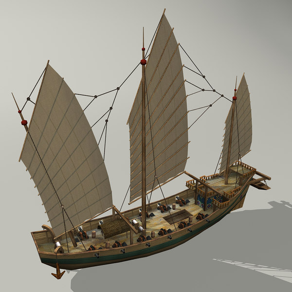 3D small cargo ship ancient model - TurboSquid 1521449