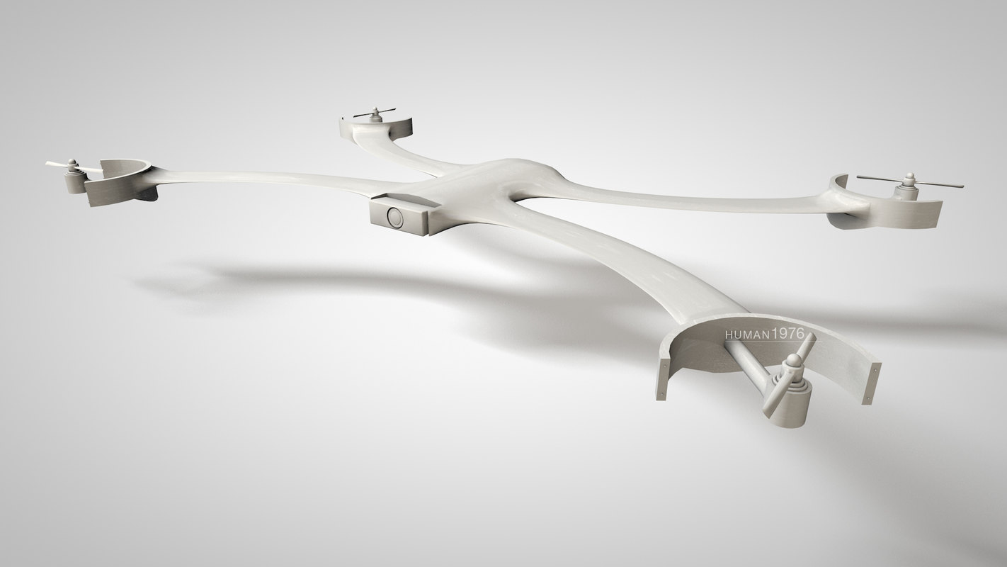 3d c4d quadcopter propellers animation