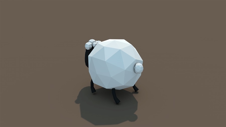3d obj sheep