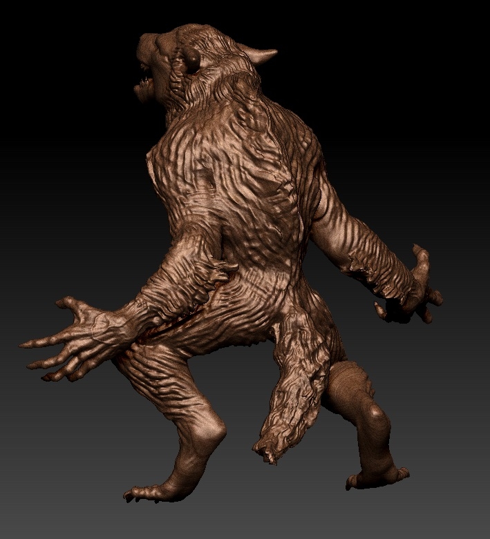 werewolf 3d model
