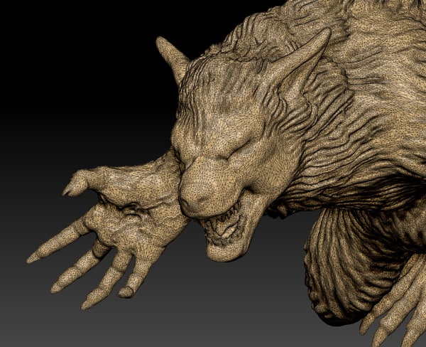 werewolf 3d model
