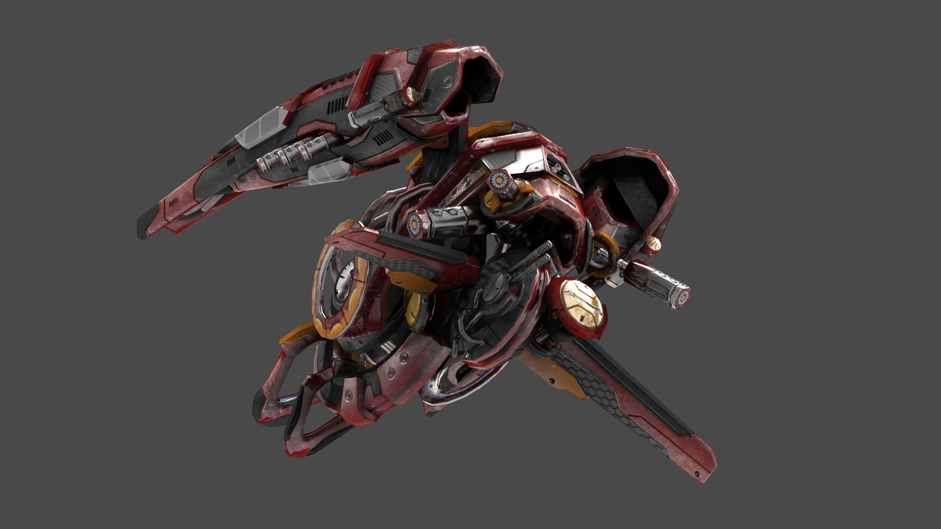 3d anime drone model