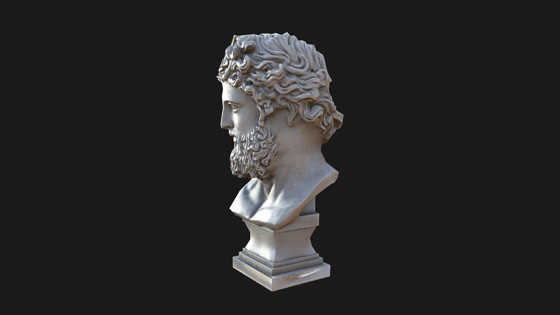 3d zeus bust