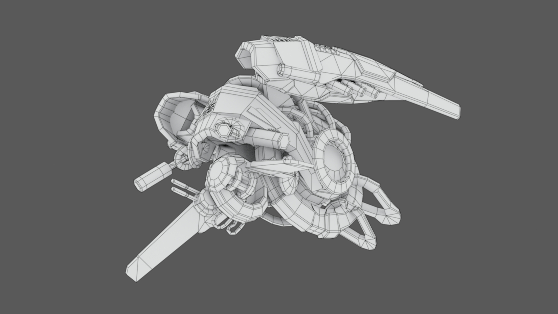 3d anime drone model