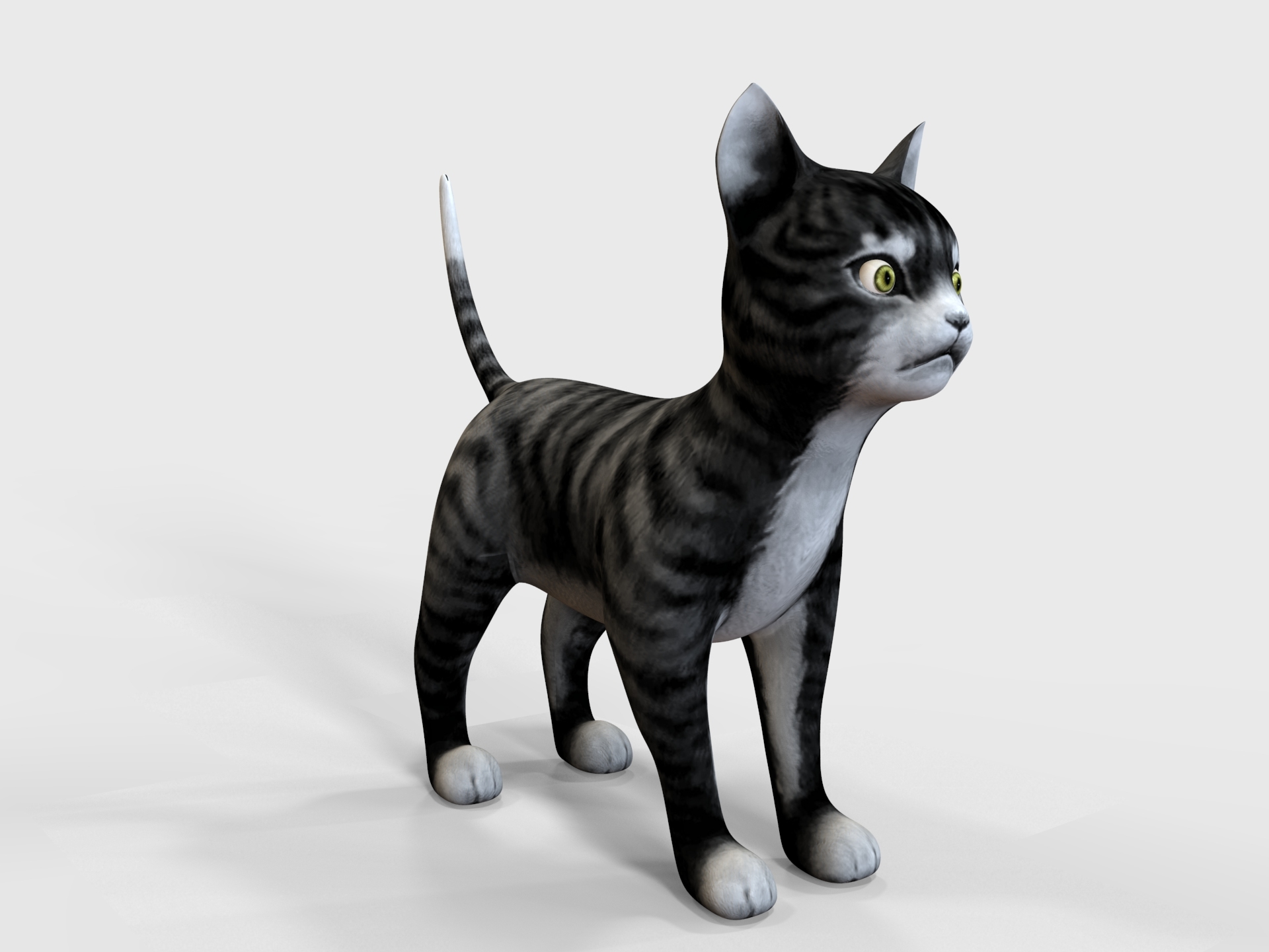 3ds cat rigged