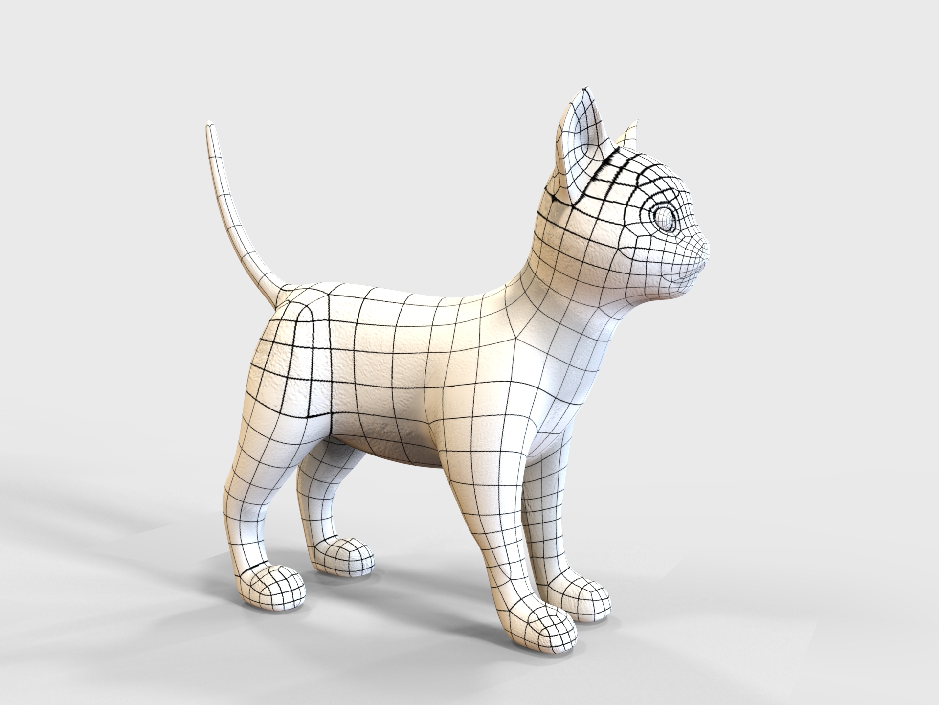 3ds cat rigged