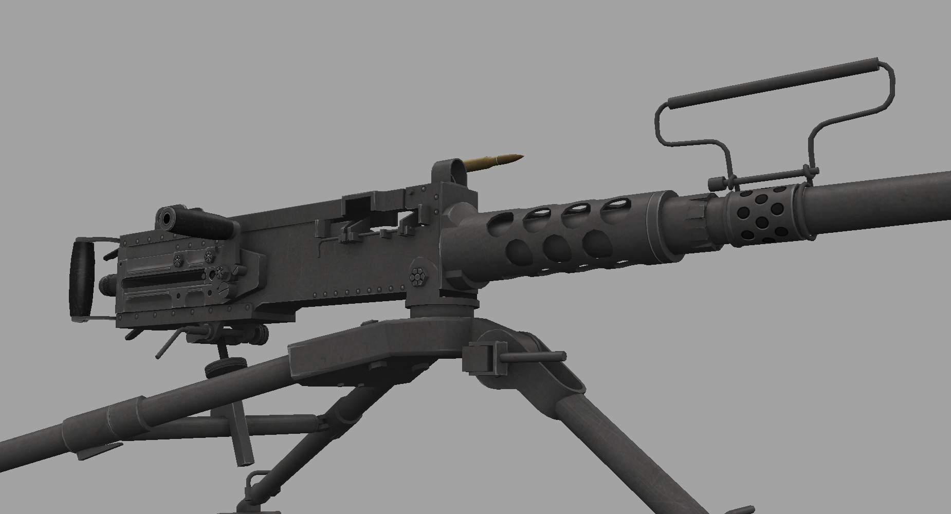 3d model m2 browning