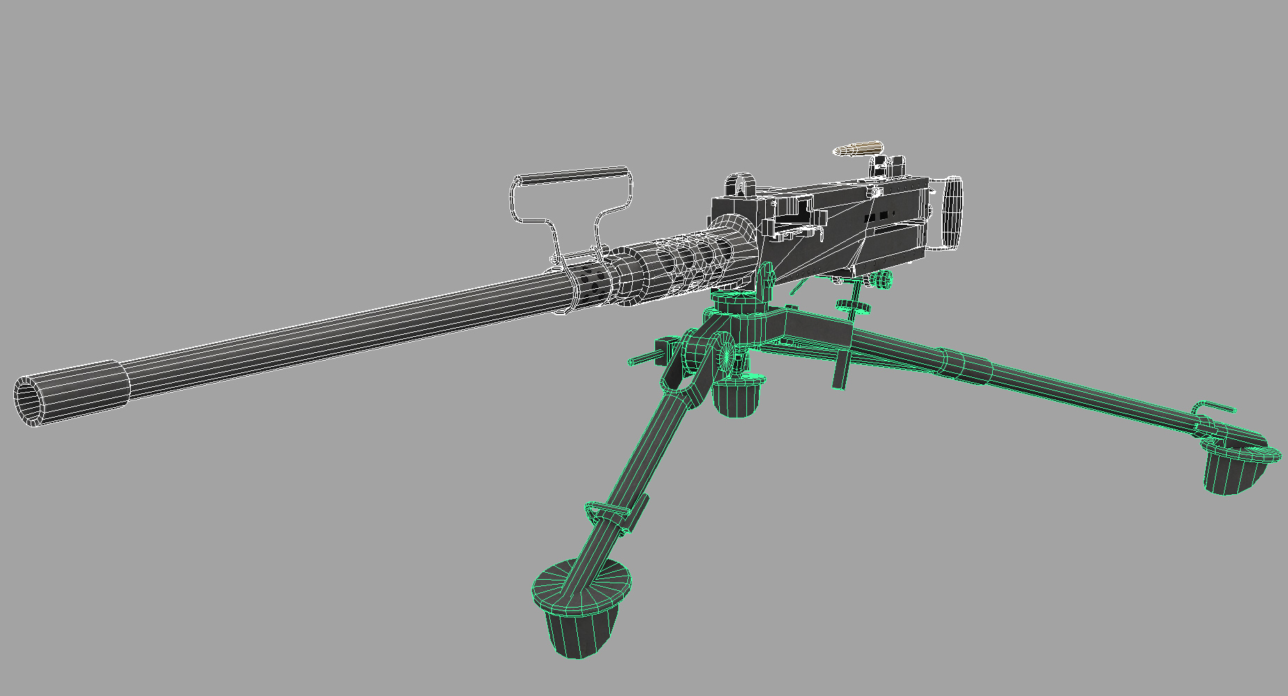 3d model m2 browning
