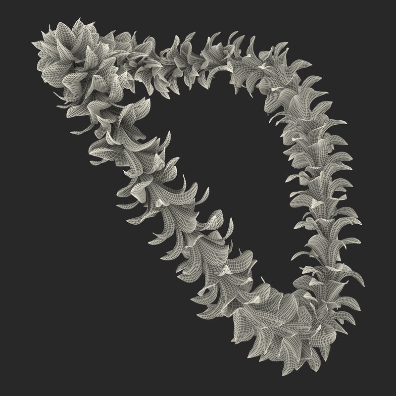 hawaiian lei 2 3d model