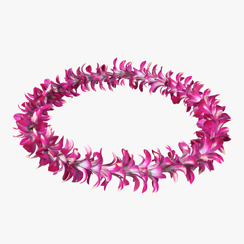 3d hawaiian lei 4 model