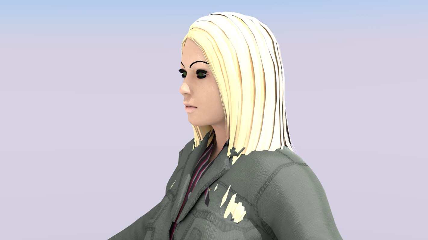 character animation 3d obj