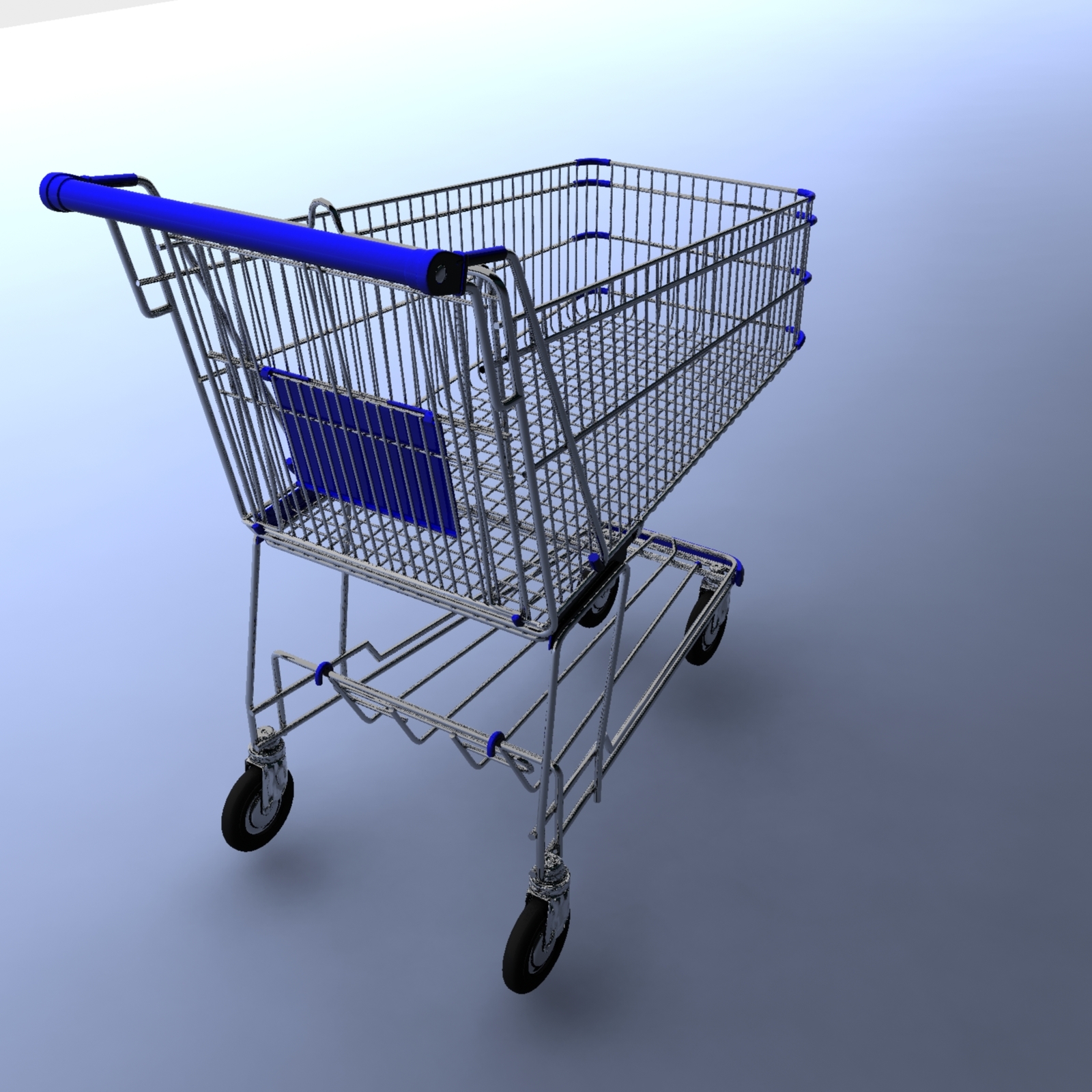shopping cart 3d model