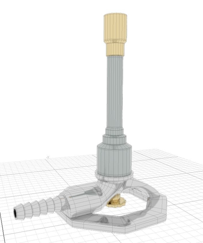3d model chemistry lab equipment