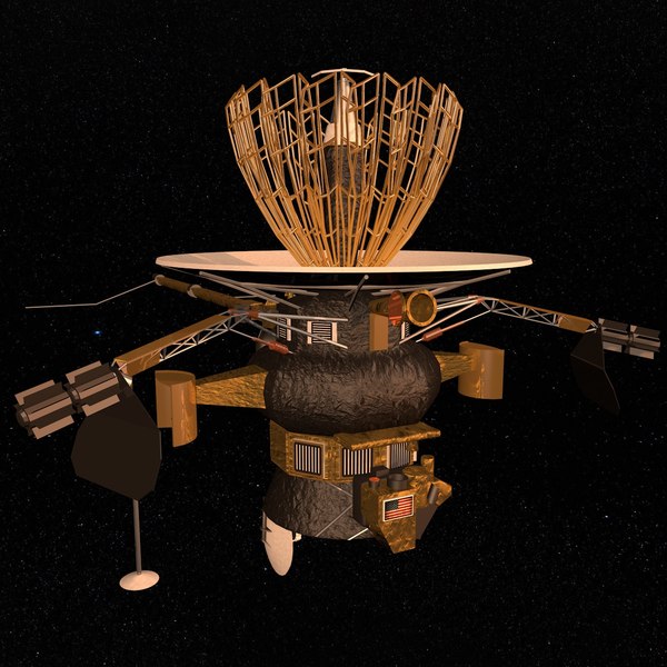 galileo spacecraft 3d c4d