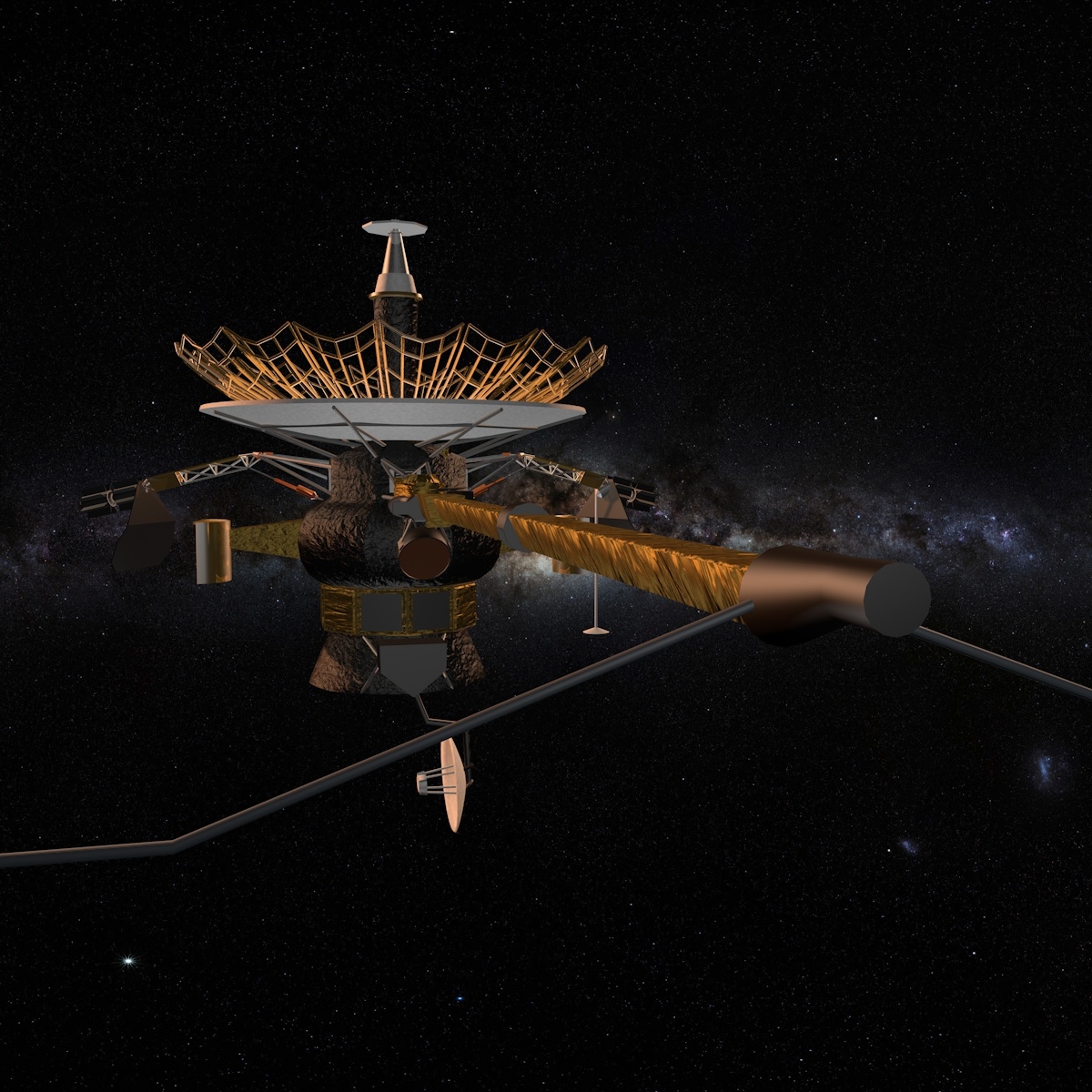 galileo spacecraft 3d c4d