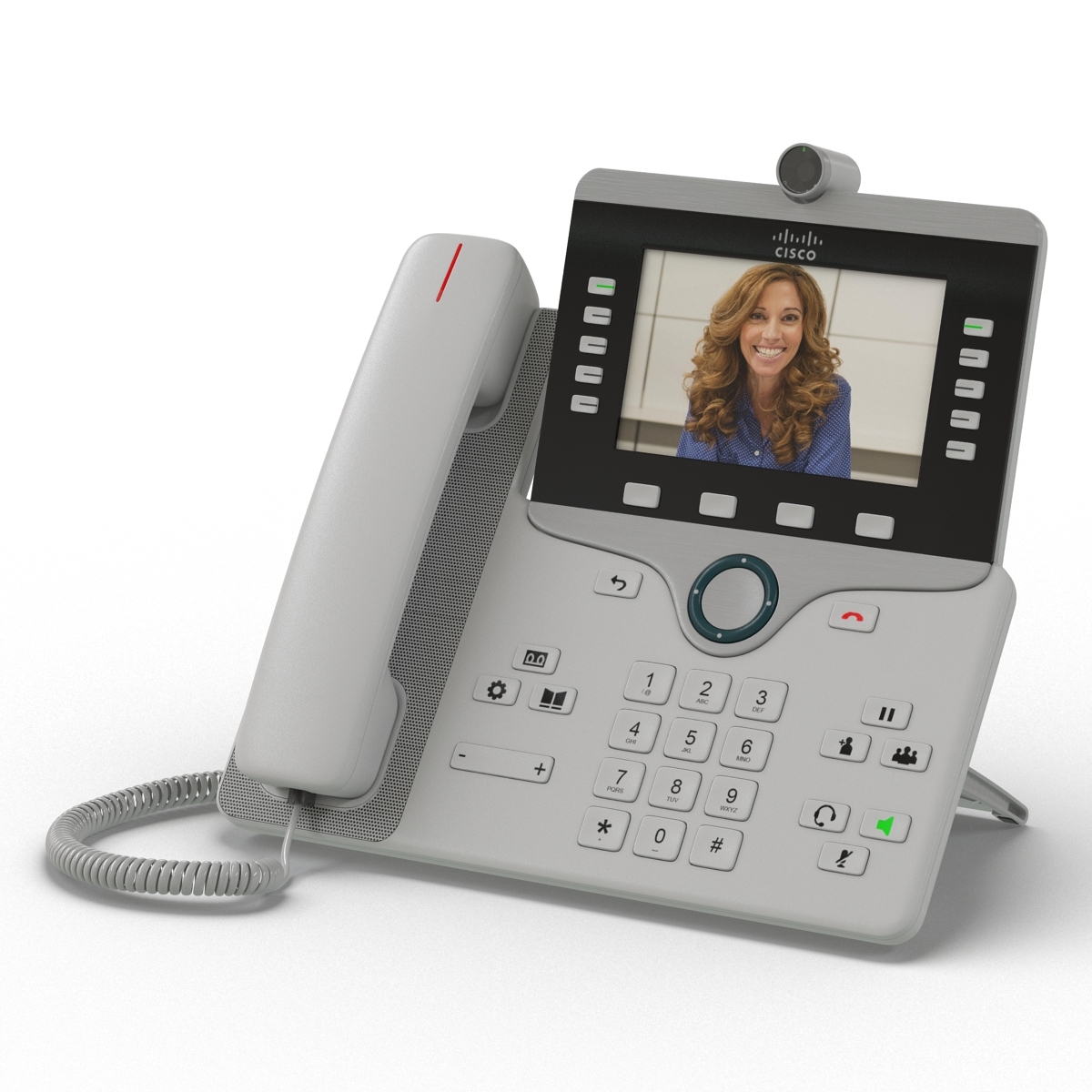 modelo 3d Cisco IP Phone 8865 Blanco - TurboSquid 1011646