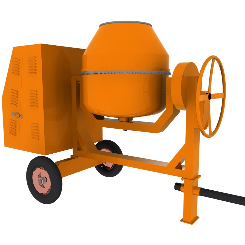 Concrete Mixer Machine 3d Model