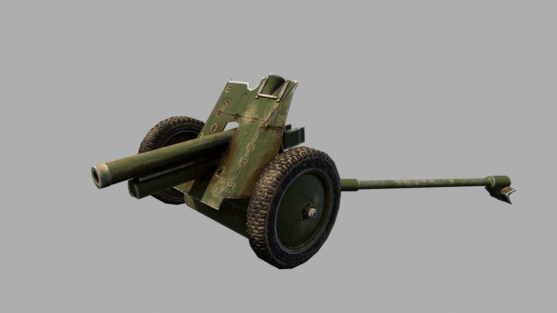 3d 76-mm regimental gun model