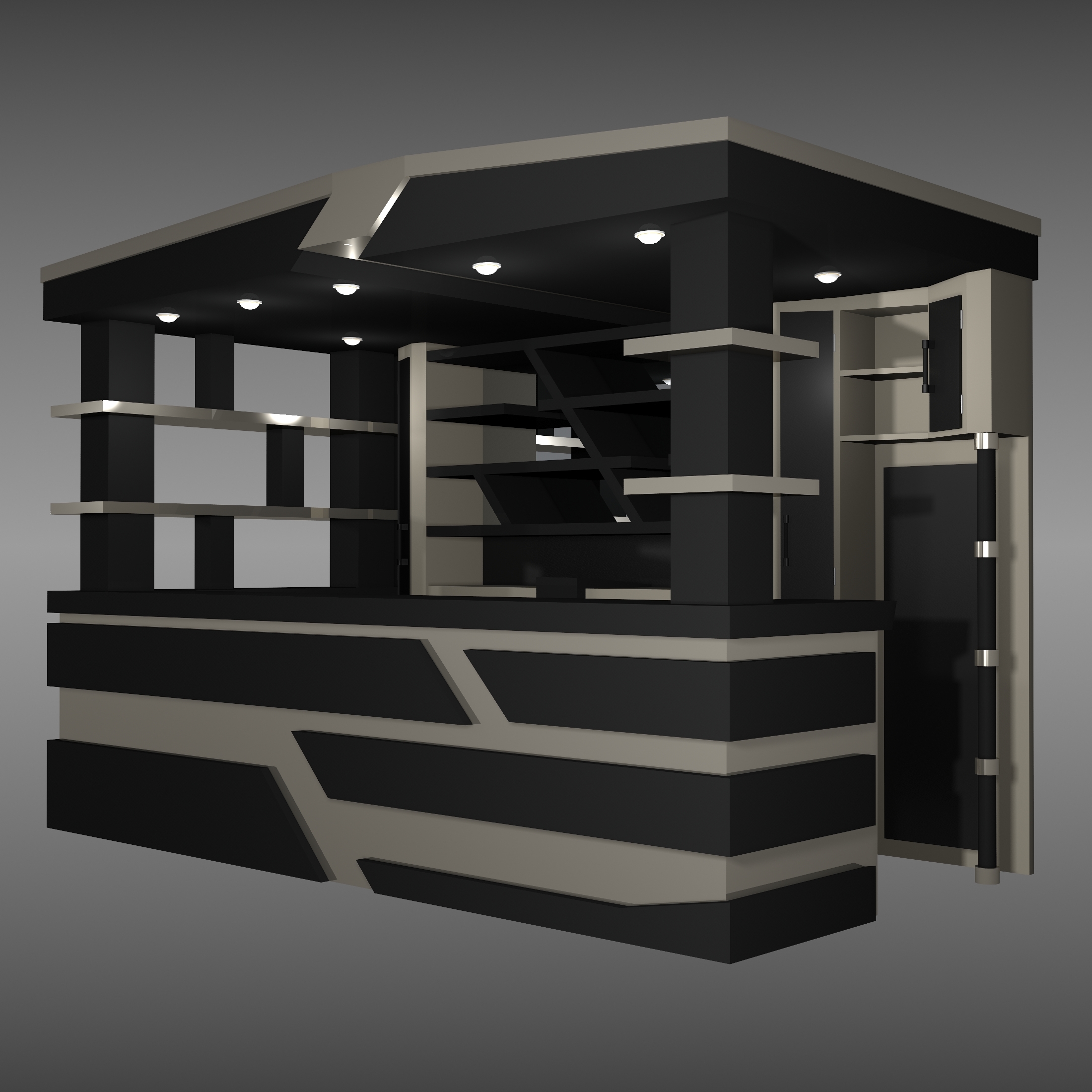 modèle 3D de Comptoir bar - TurboSquid 1011825