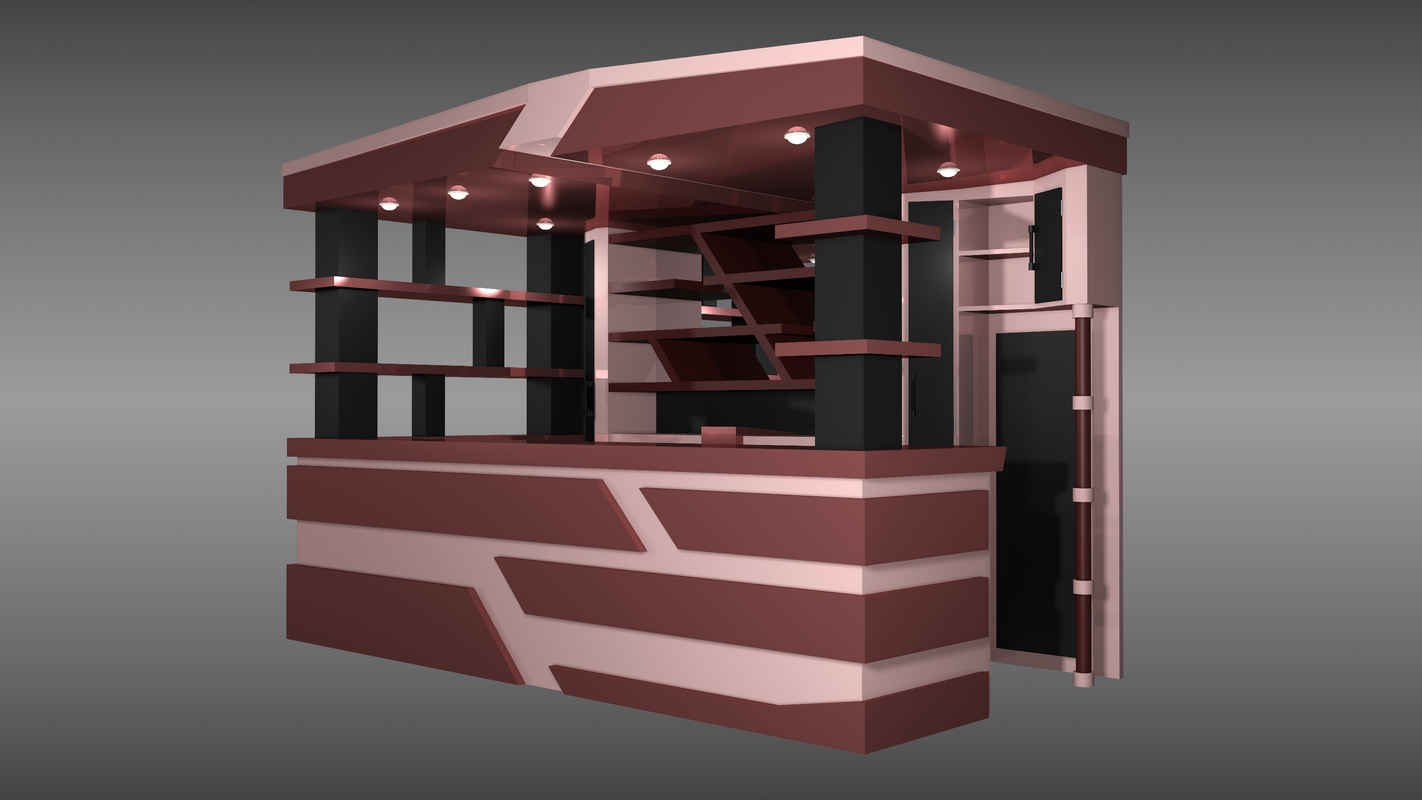 modèle 3D de Comptoir bar - TurboSquid 1011825