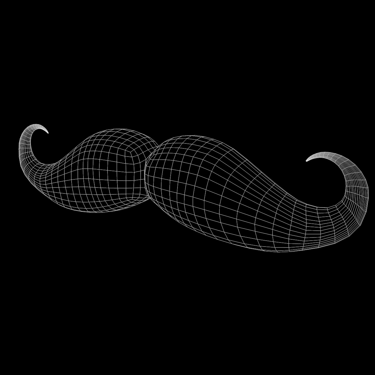 3d model mustache print