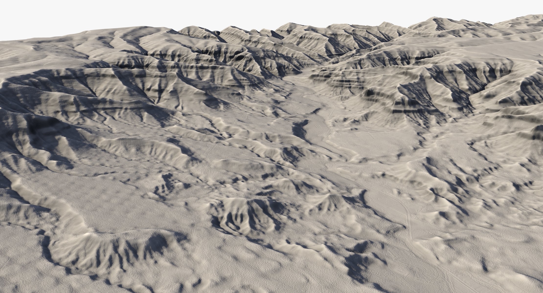 3d max large scale utah terrain