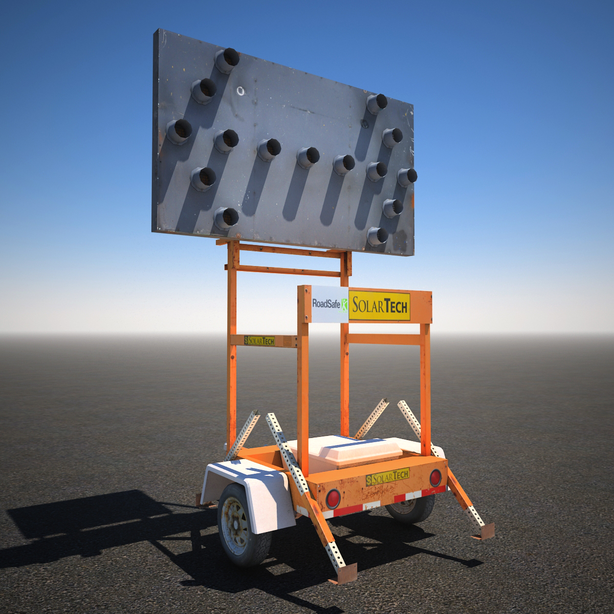 3d model combo pack construction lane